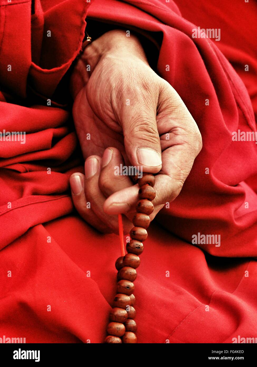 Monk religious equipment hi-res stock photography and images - Alamy