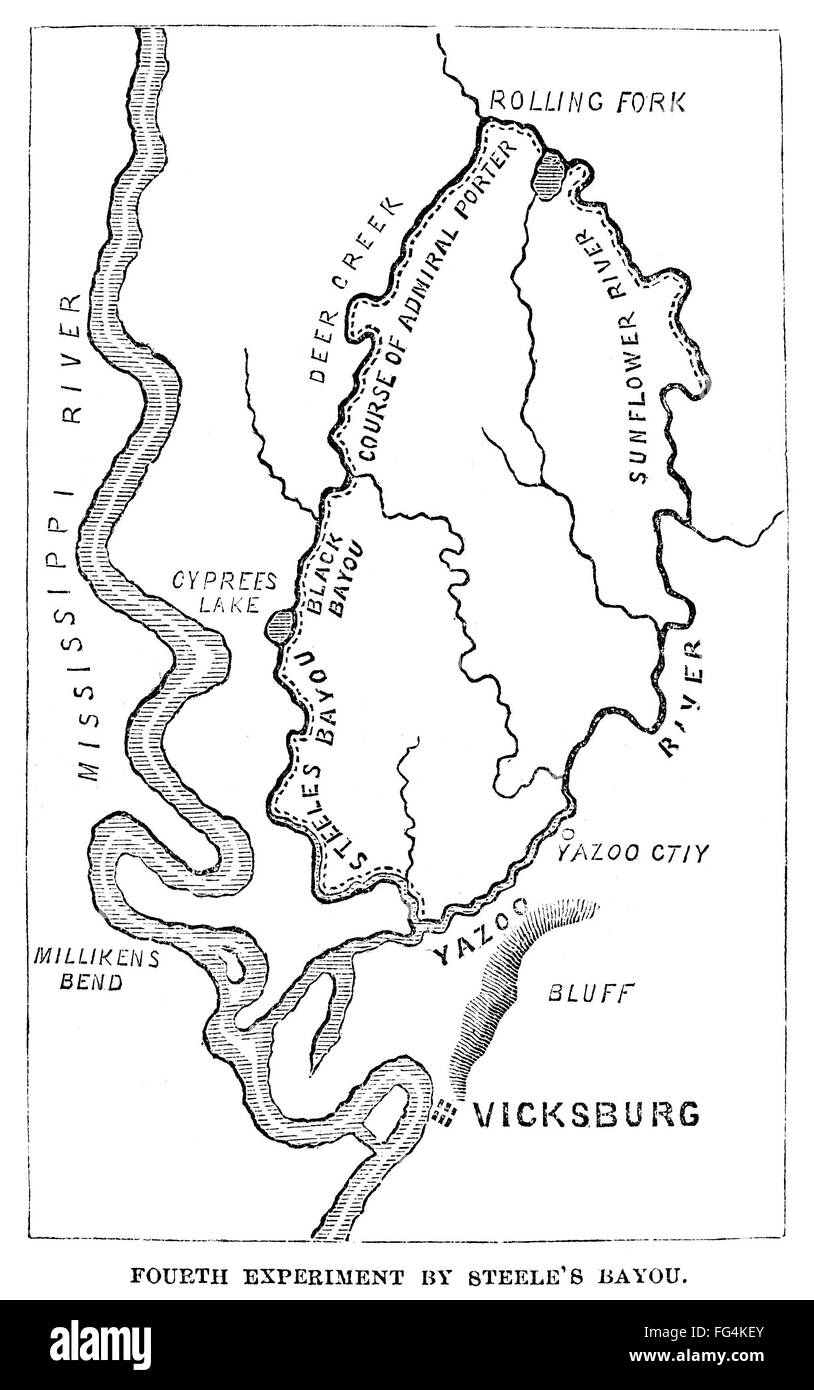 Vicksburg map hi-res stock photography and images - Alamy