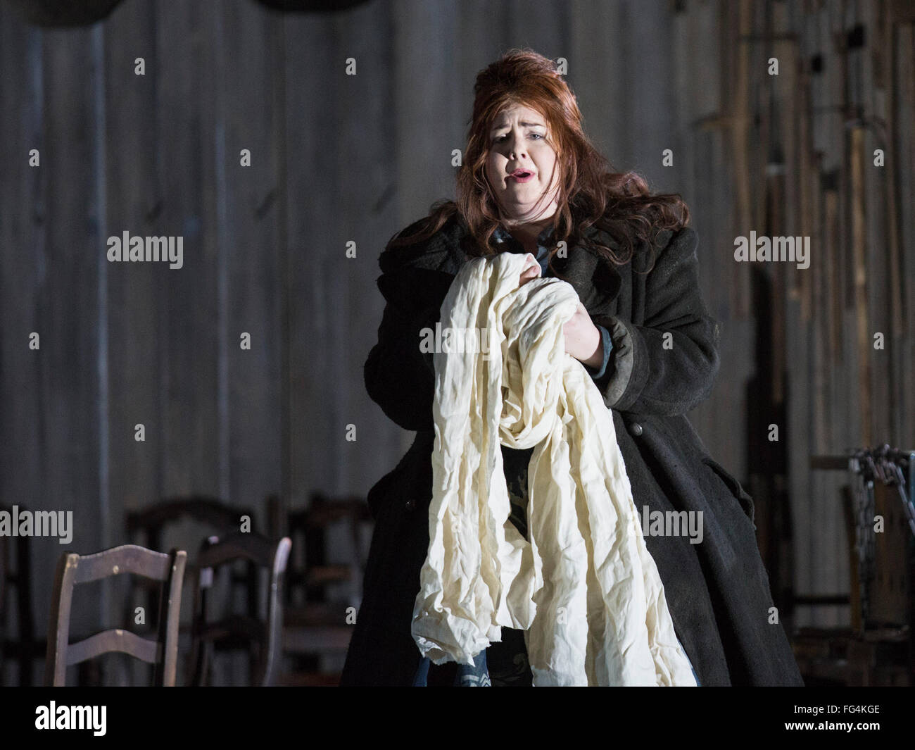 London, UK. 15 February 2016. Marjorie Owens as Norma. English National ...