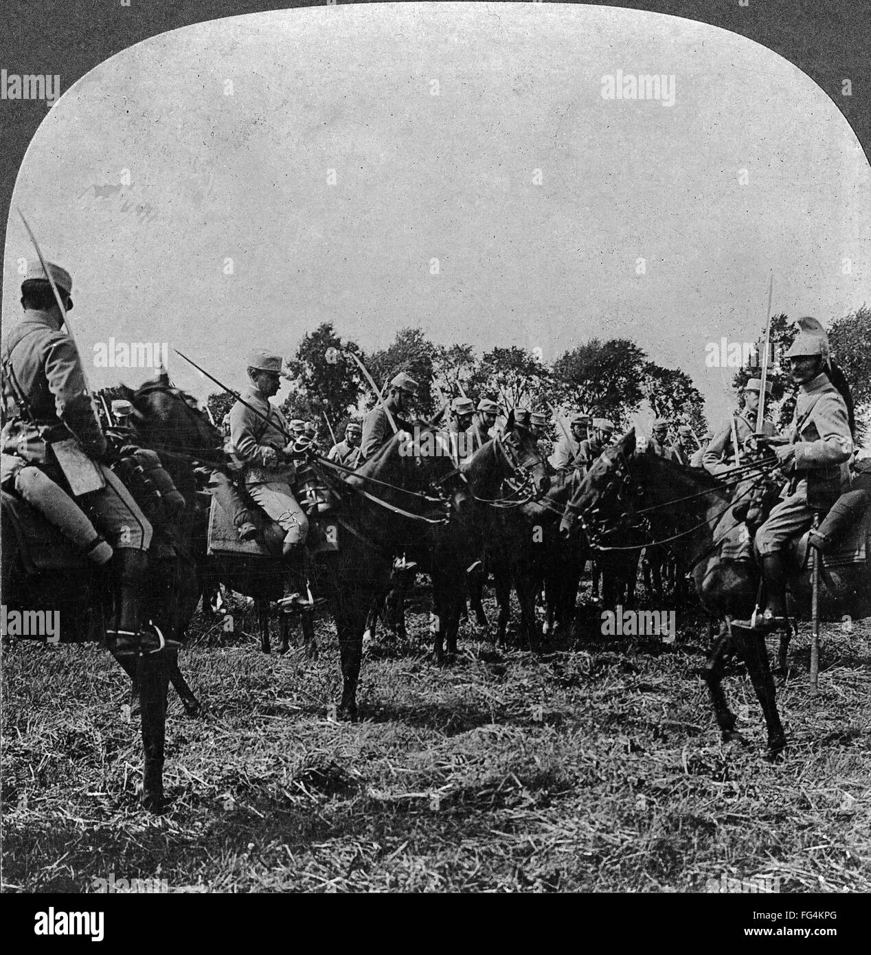 WORLD WAR I: CAVALRY. /nFrench cavalry waiting behind the lines of ...