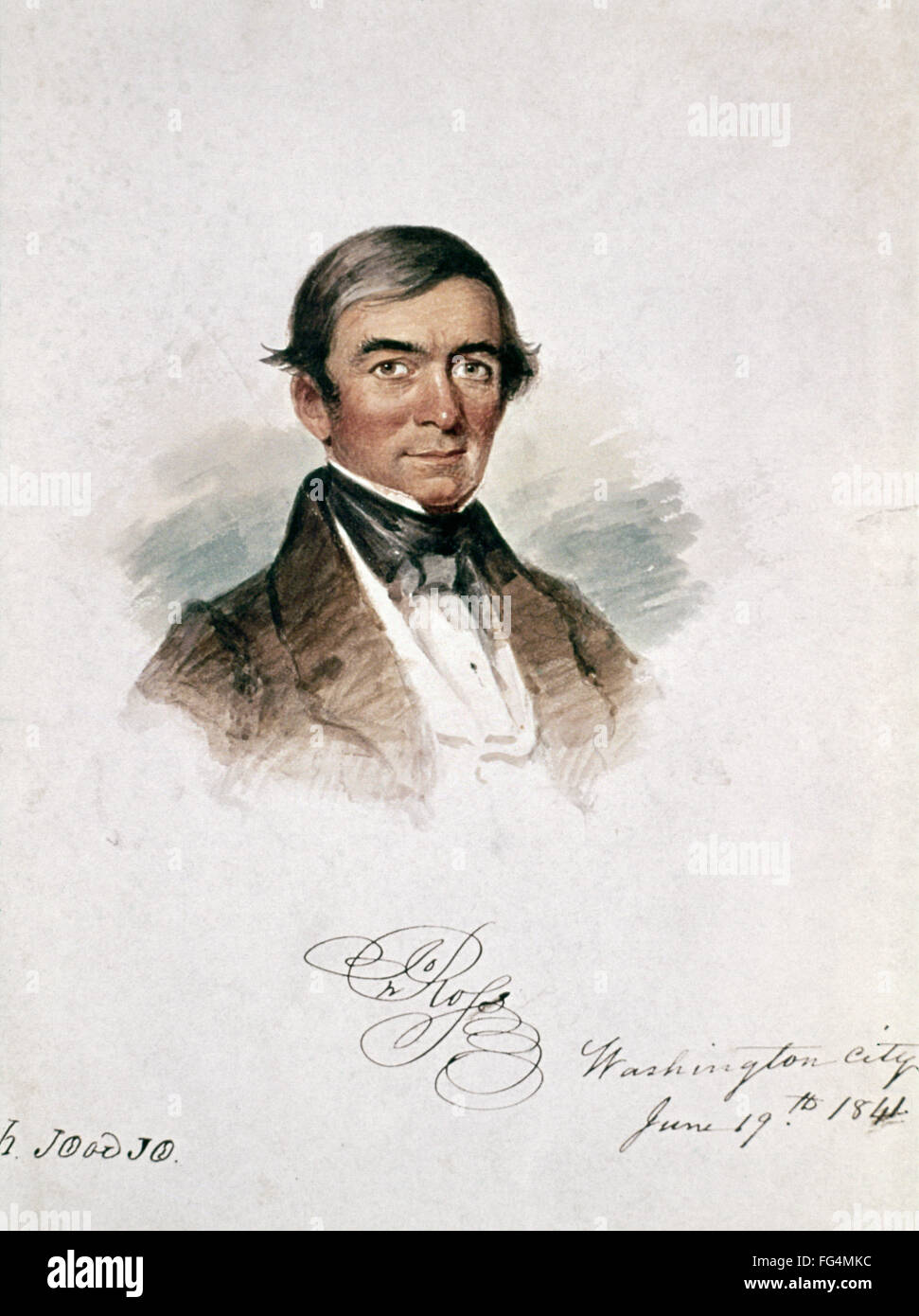 JOHN ROSS (1790-1866). /nCherokee Native American chief. Also known as ...