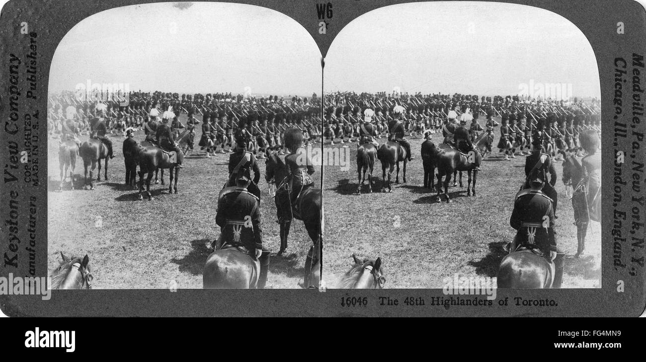 WORLD WAR I: CANADIAN TROOPS. /nThe 48th Highlanders of Toronto, Canada ...