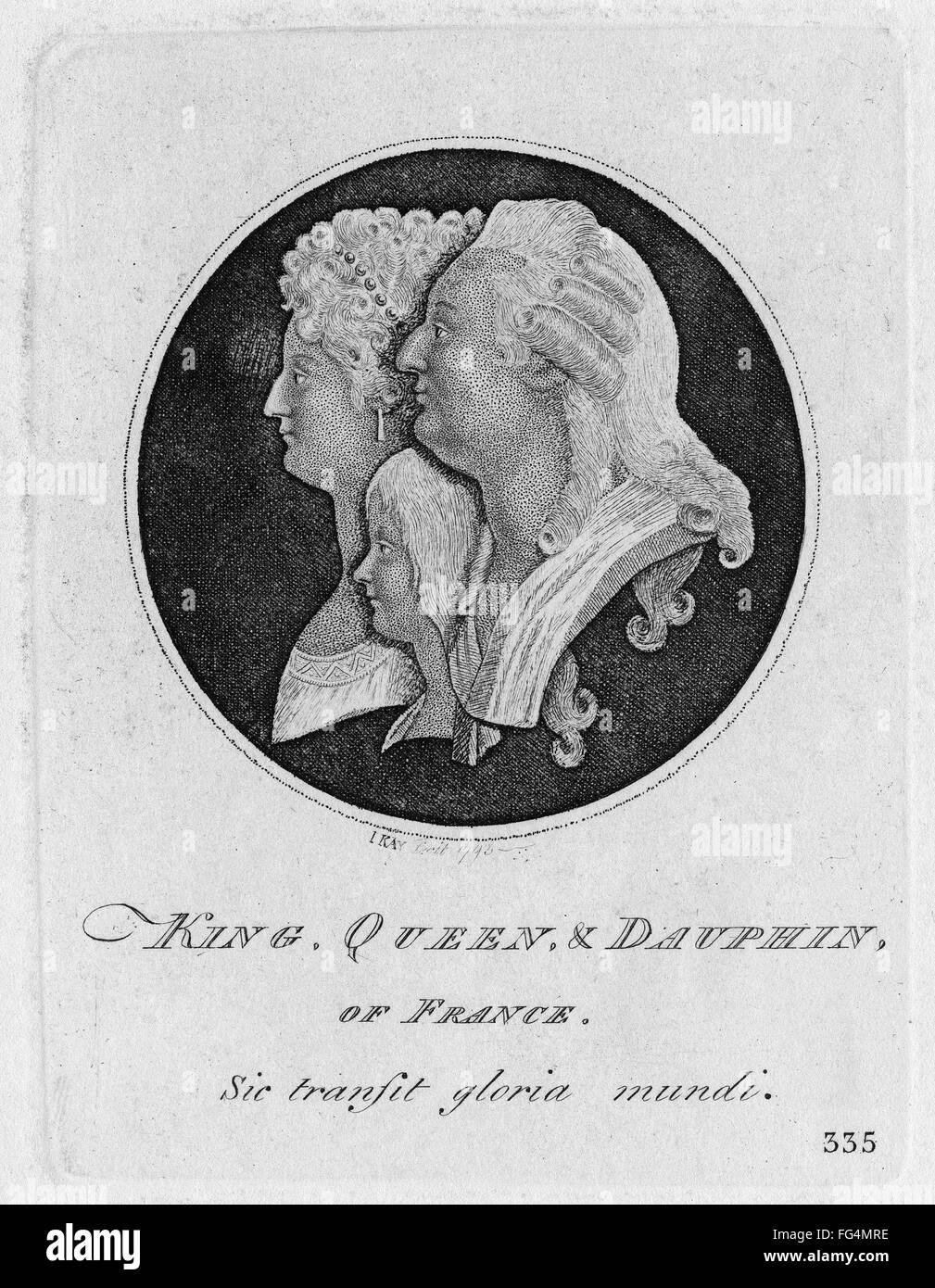 FRANCE: ROYAL FAMILY. /nKing Louis XVI of France, Marie Antoinette, and ...