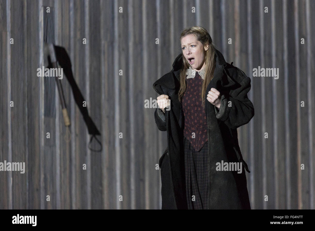 London, UK. 15 February 2016. Jennifer Holloway as Adalgisa. English ...