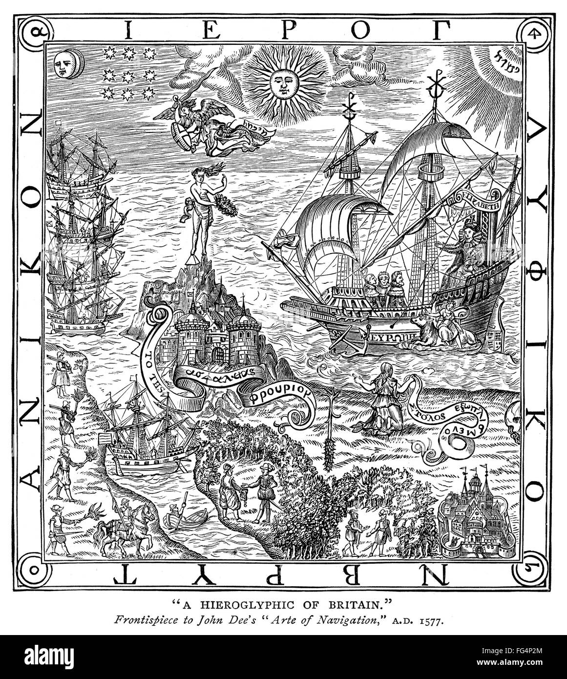 GREAT BRITAIN: ALLEGORY. /n'A Hieroglyphic of Britain.' Allegorical ...
