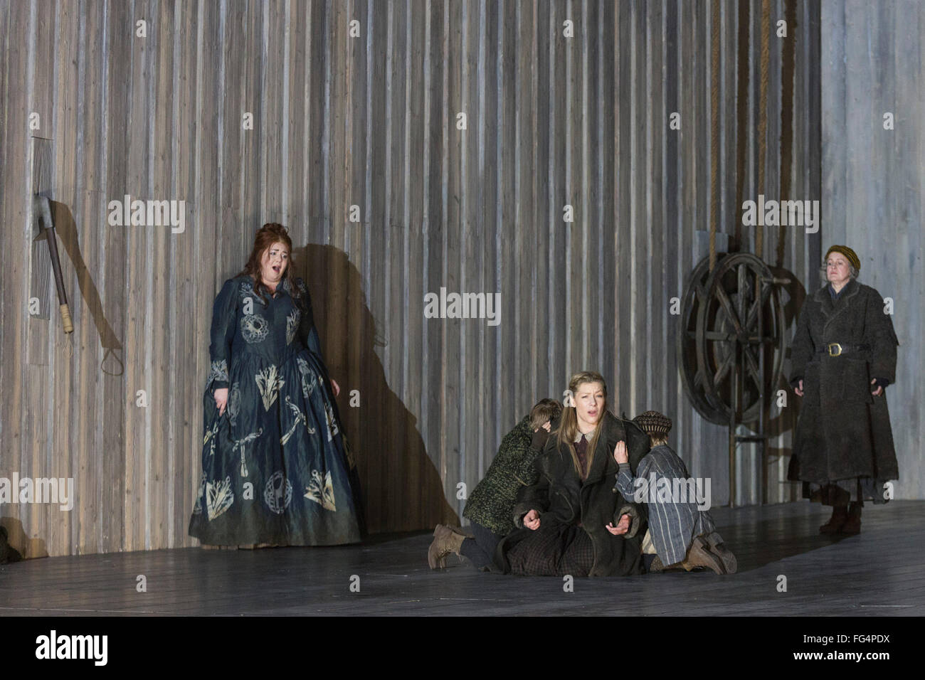 London, UK. 15 February 2016. L-R: Marjorie Owens, Jennifer Holloway ...
