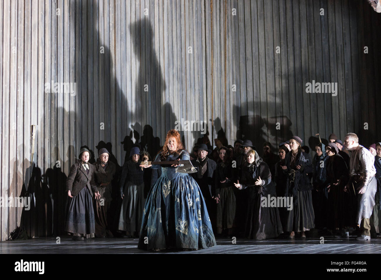 London, UK. 15 February 2016. Marjorie Owens as Norma. English National ...