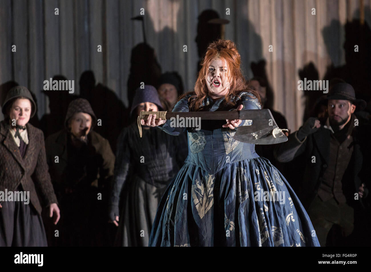 London, UK. 15 February 2016. Marjorie Owens as Norma. English National ...