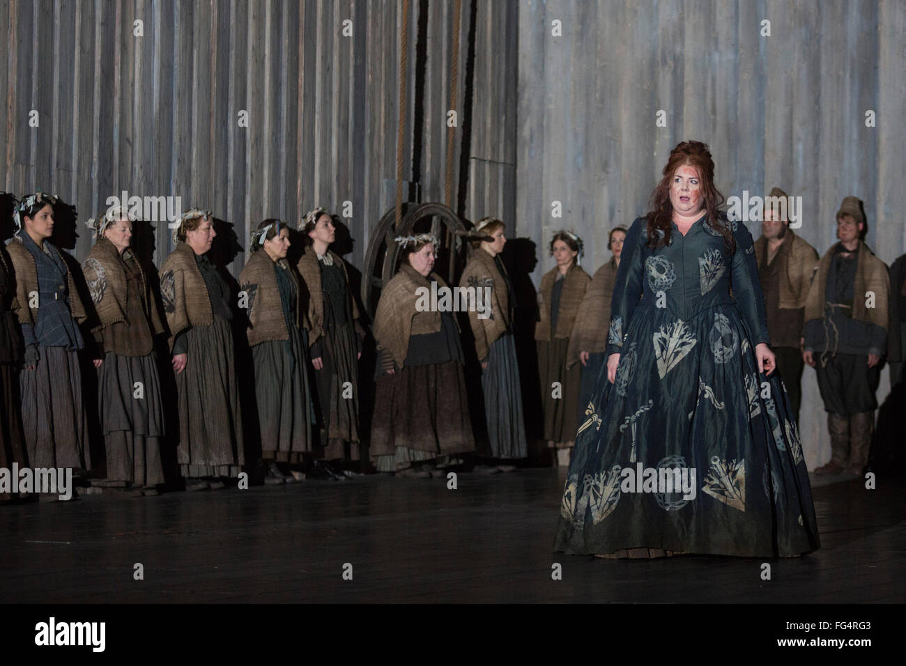 London, UK. 15 February 2016. Marjorie Owens as Norma. English National ...