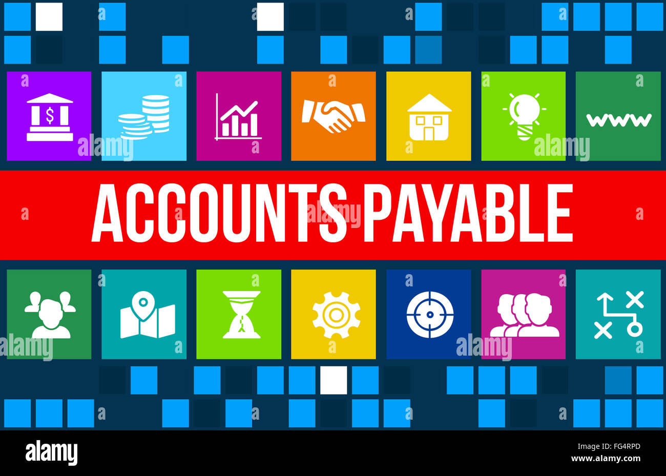 Account payable concept image with business icons and copyspace Stock ...