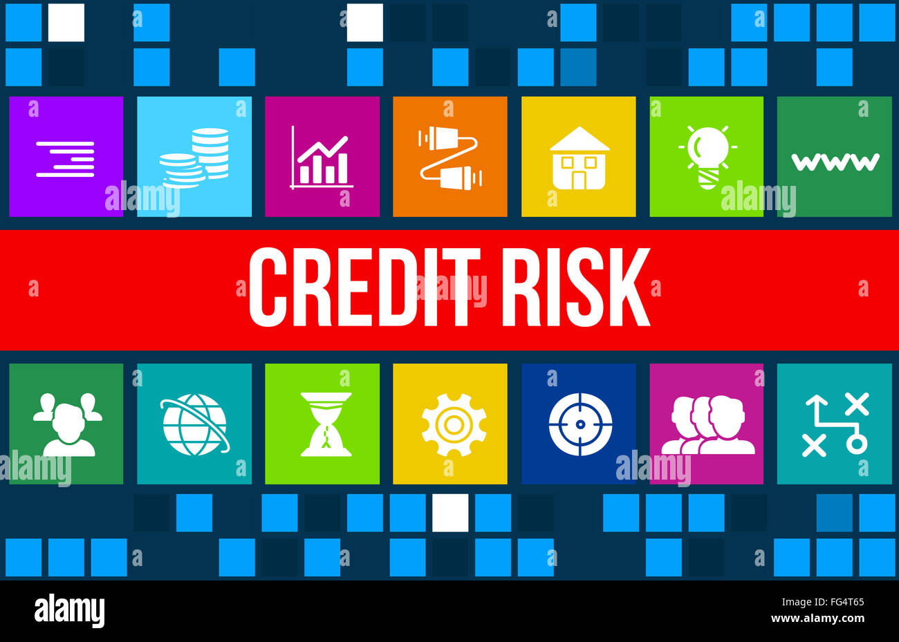 Credit Risk concept image with business icons and copyspace Stock Photo ...