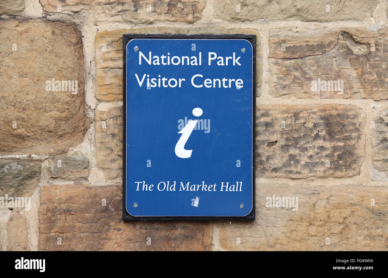 Peak District National Park Sign at Bakewell in Derbyshire Stock Photo ...