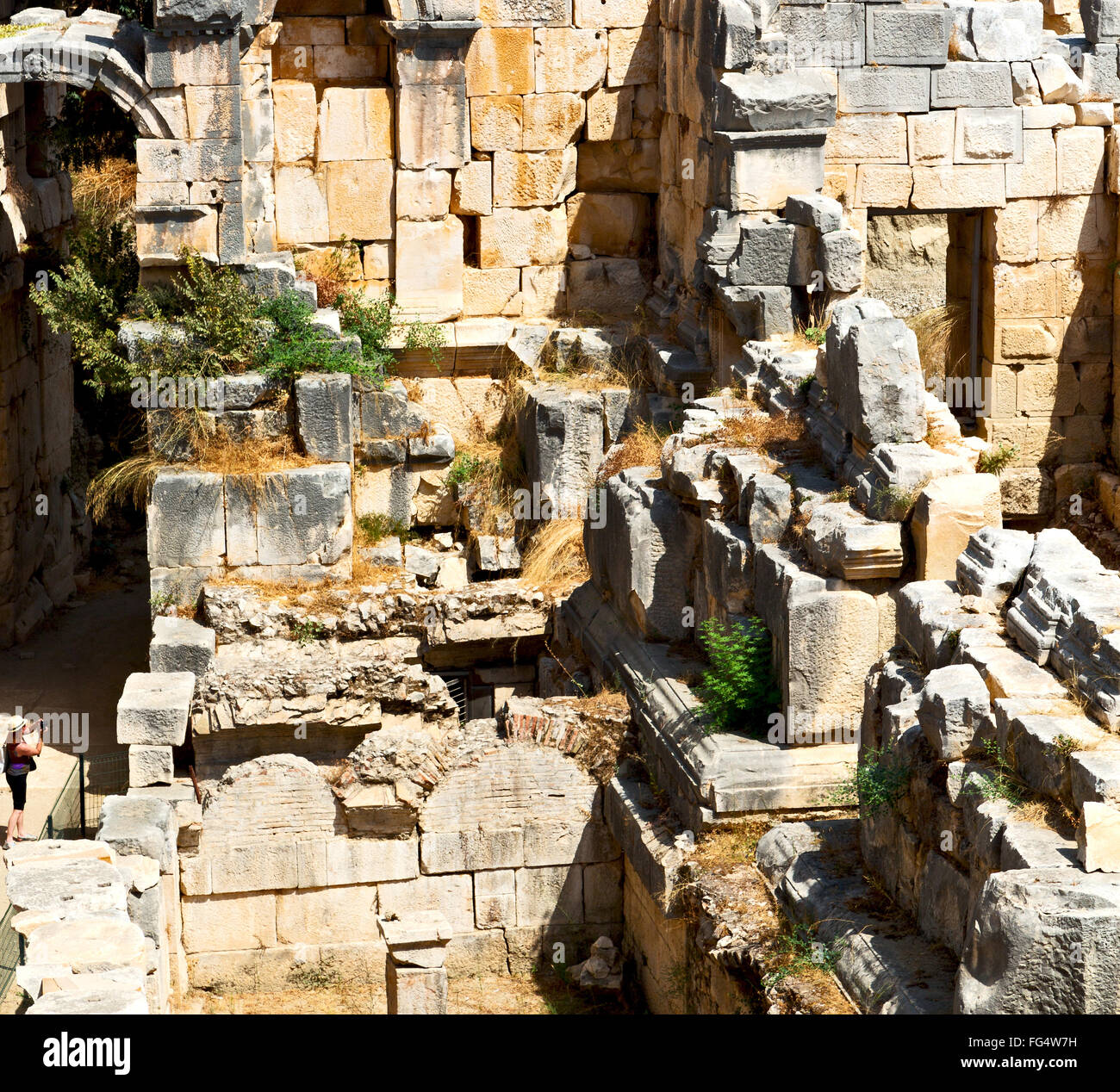 myra in turkey europe old roman necropolis and indigenous tomb stone ...