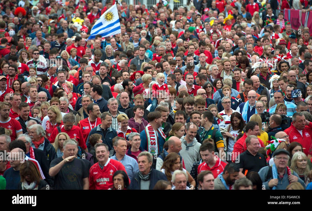 Rugby fans hi-res stock photography and images - Alamy