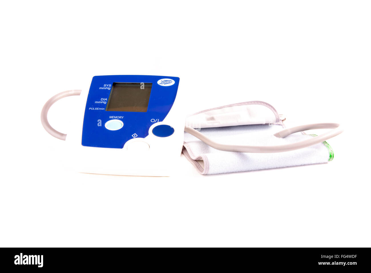 Blood pressure arm monitor machine for home health check use cutout cut ...