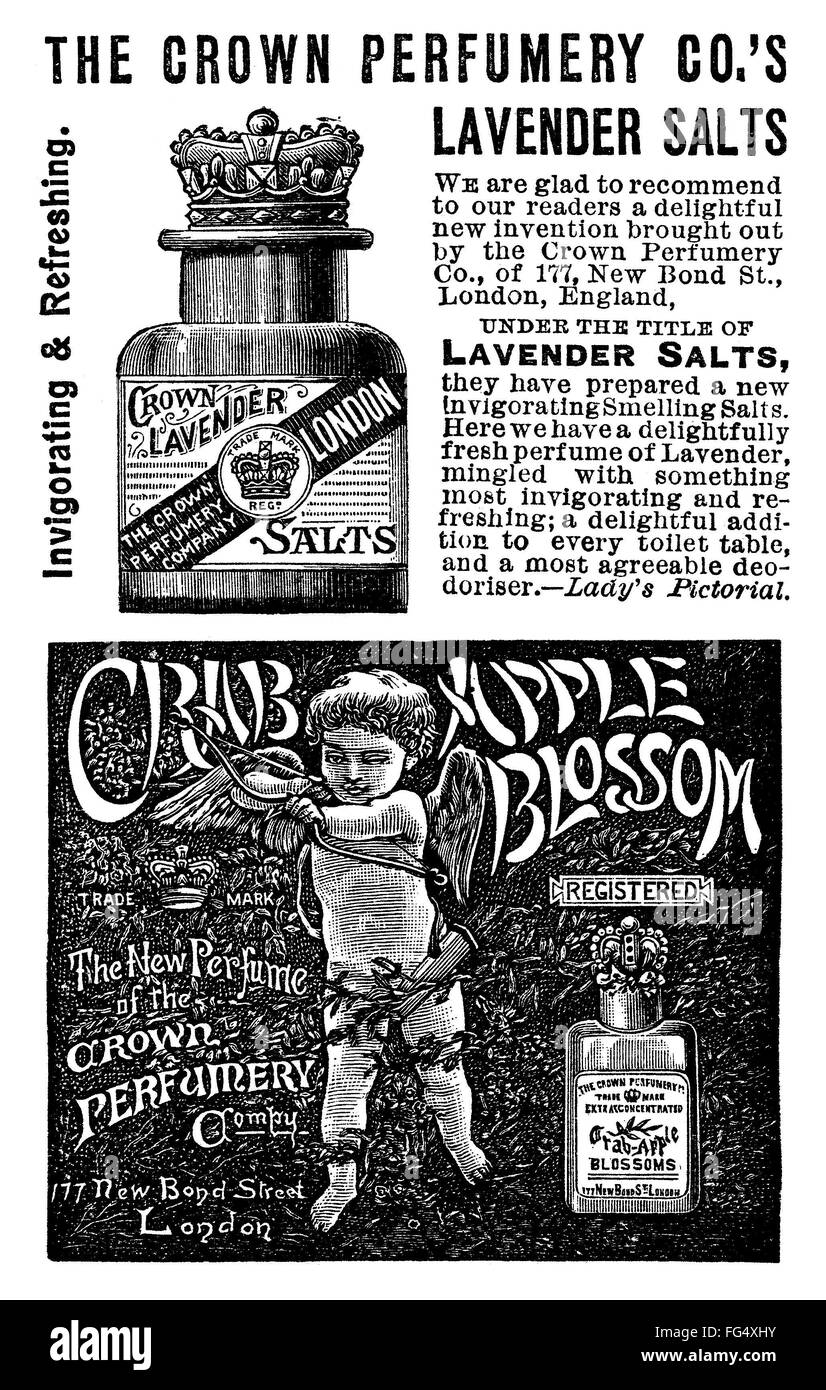 AD: PERFUME, 1888. /nAmerican magazine advertisement for Crown ...