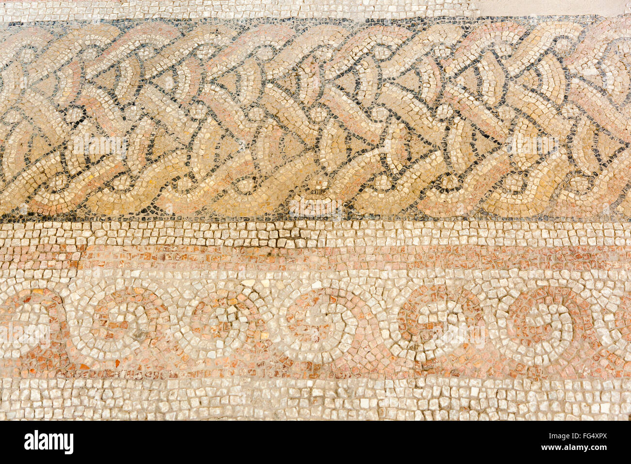 Floor mosaic in the Roman Mosaic Museum, also known as the Roman ...