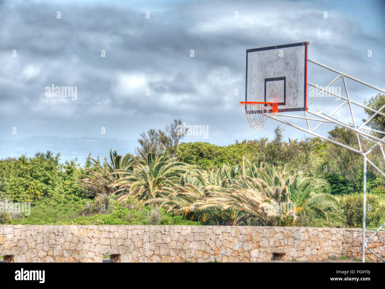 Concrete floor cloudy sky hi-res stock photography and images - Alamy