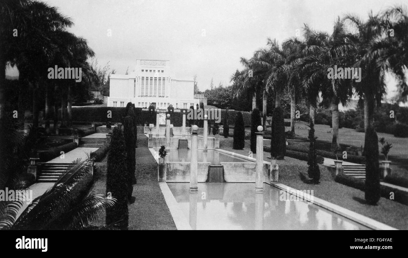 HAWAII: MORMON TEMPLE, 1938. /nThe Laie Hawaii Temple of the Church of ...