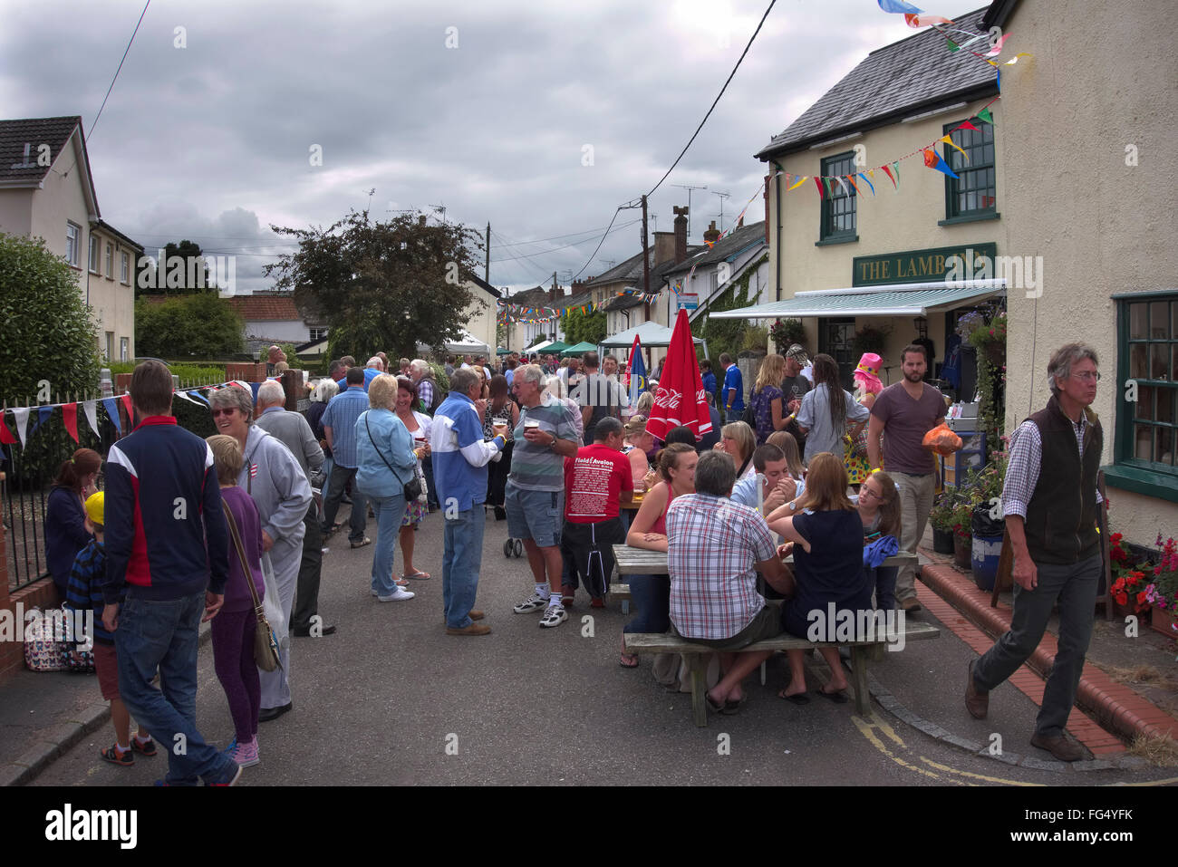 Street Fair in Silverton, Devon Stock Photo - Alamy
