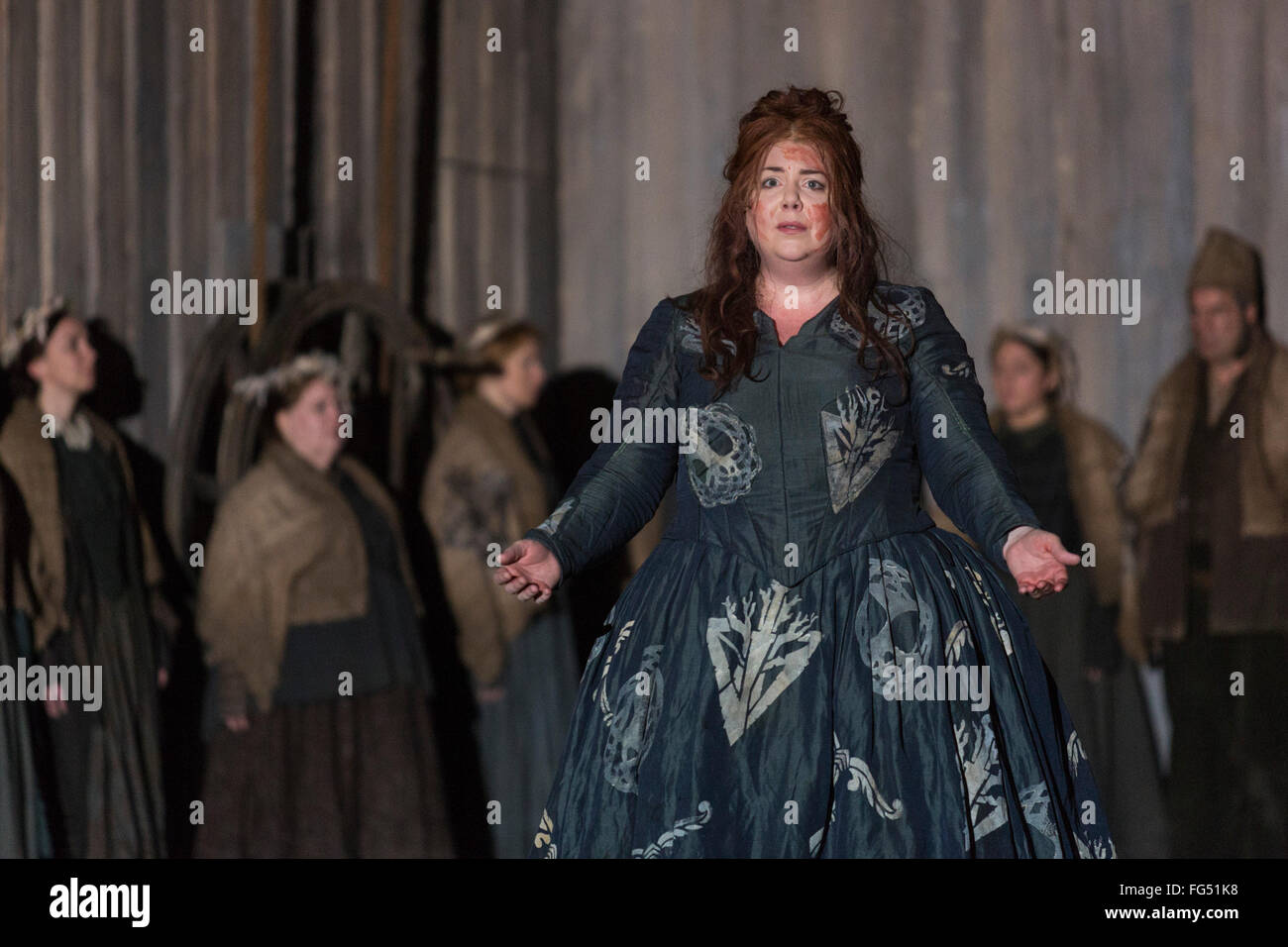 London, UK. 15 February 2016. Marjorie Owens as Norma. English National ...