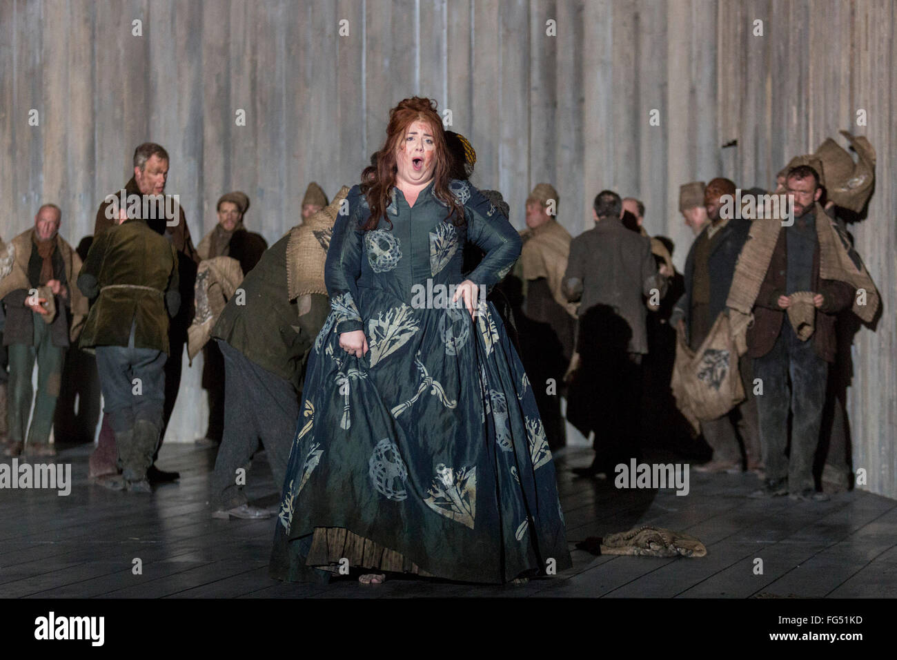 London, UK. 15 February 2016. Marjorie Owens as Norma. English National ...