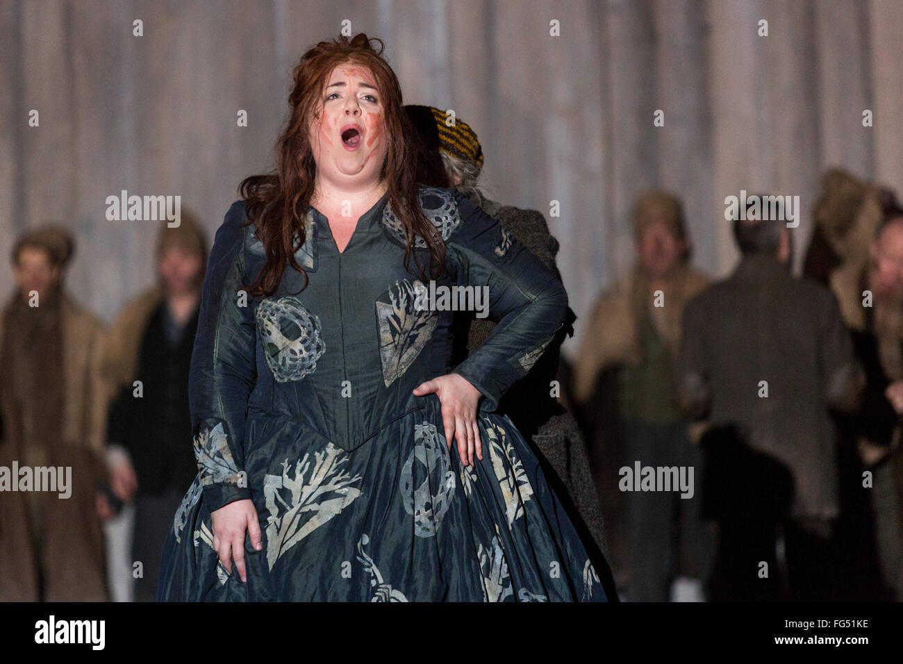 London, UK. 15 February 2016. Marjorie Owens as Norma. English National ...