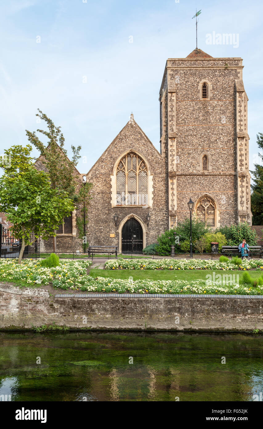 Canterbury Great Stour Medieval Building Stock Photo - Alamy