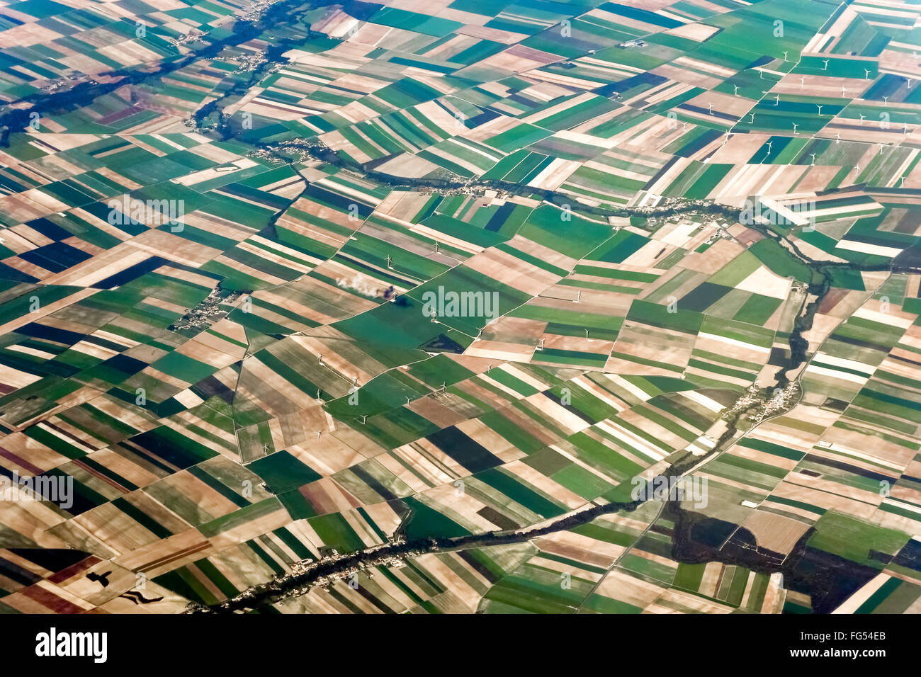France aerial pattern hi-res stock photography and images - Alamy