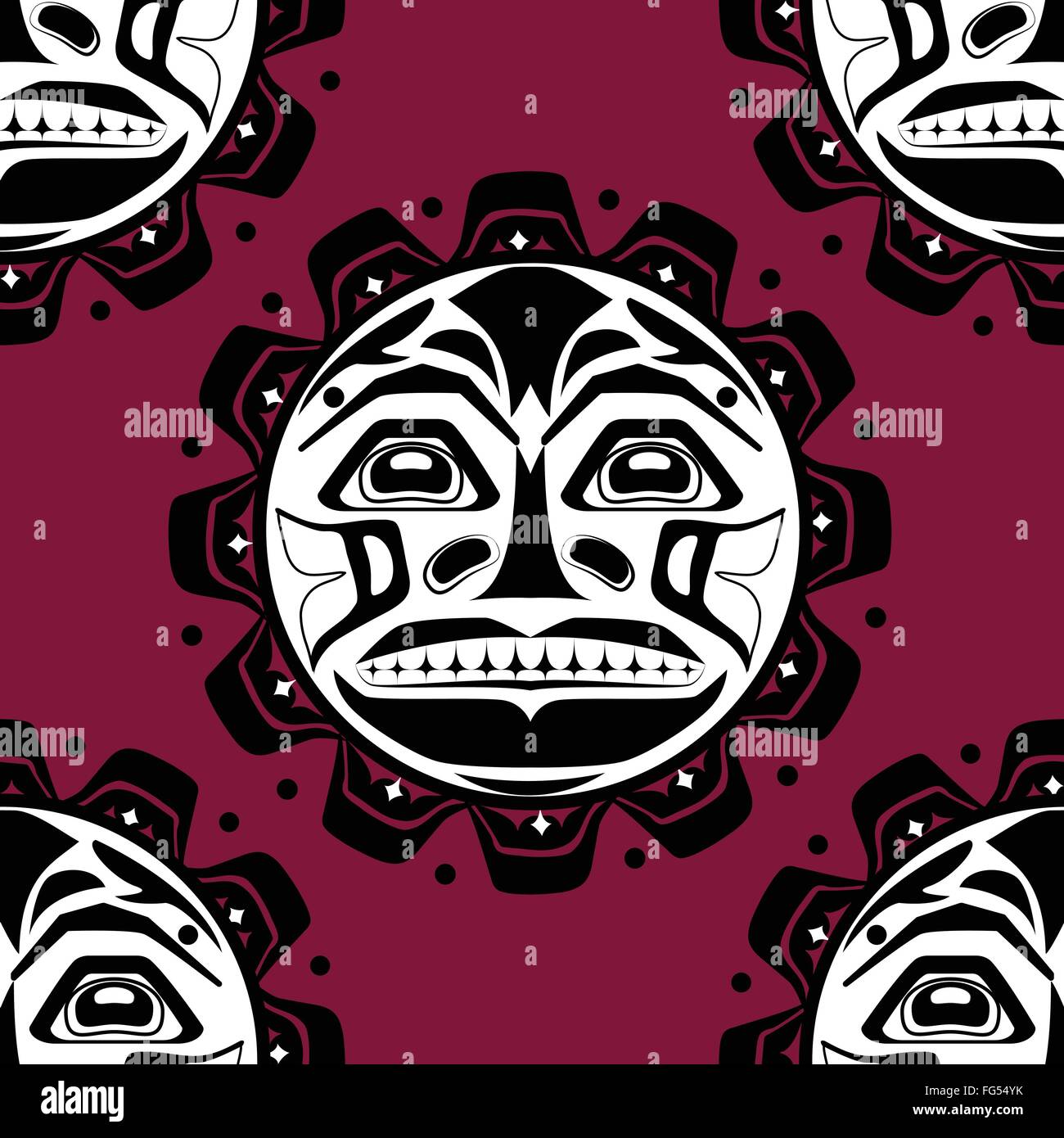Tlingit mask Stock Vector Images - Alamy