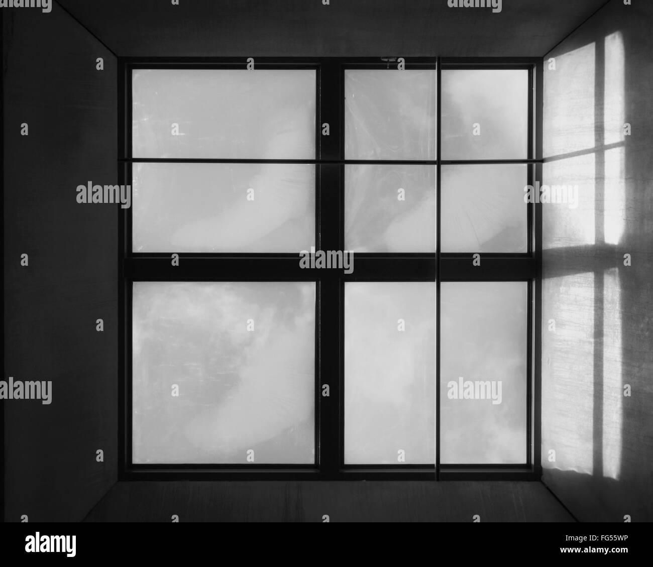 Falling through window Black and White Stock Photos & Images - Alamy