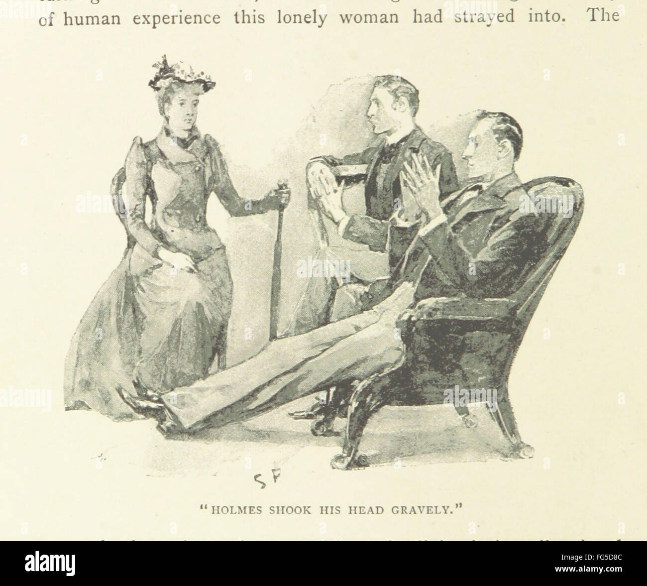 A vintage edition of 'The Adventures of Sherlock Holmes,' featuring ...