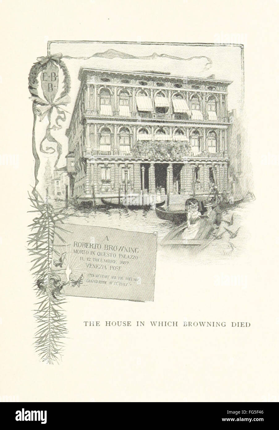 This illustrated vintage book explores the literary landmarks of Venice ...