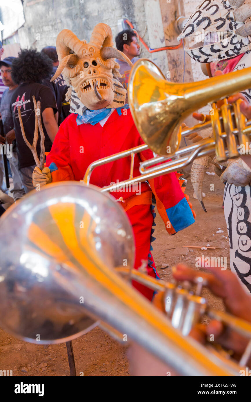 San Martín Tilcajete, Oaxaca, Mexico - Residents celebrate carnival on ...