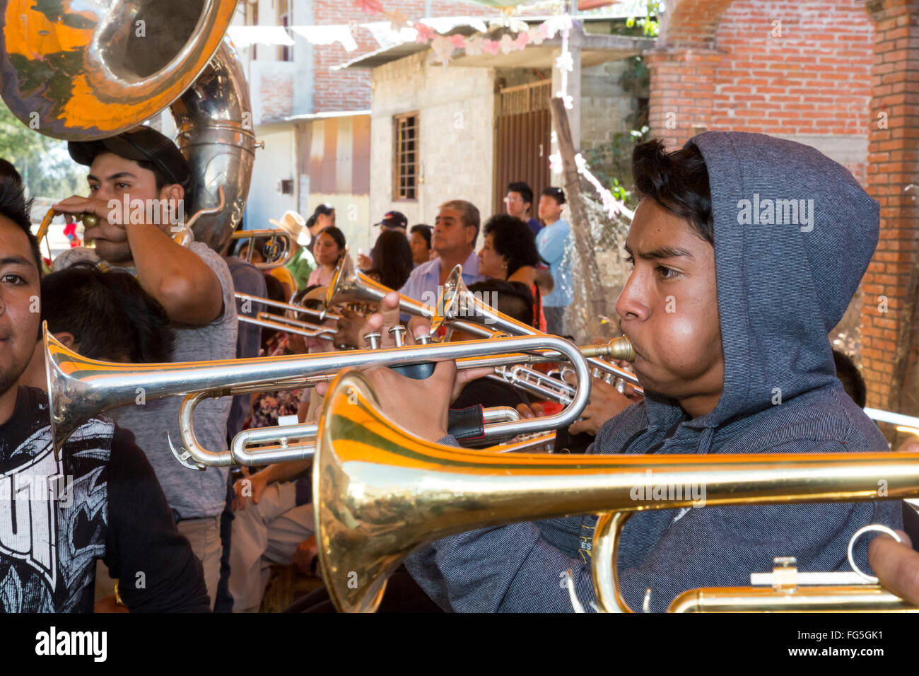 San Martín Tilcajete, Oaxaca, Mexico - Residents celebrate carnival on ...