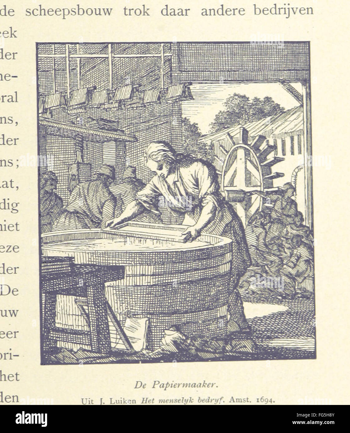 A vintage book titled 'Onze Gouden Eeuw' (Our Golden Age), depicting ...