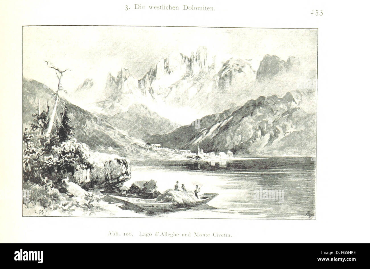 This illustrated book explores the Alpine regions, presenting scenic ...