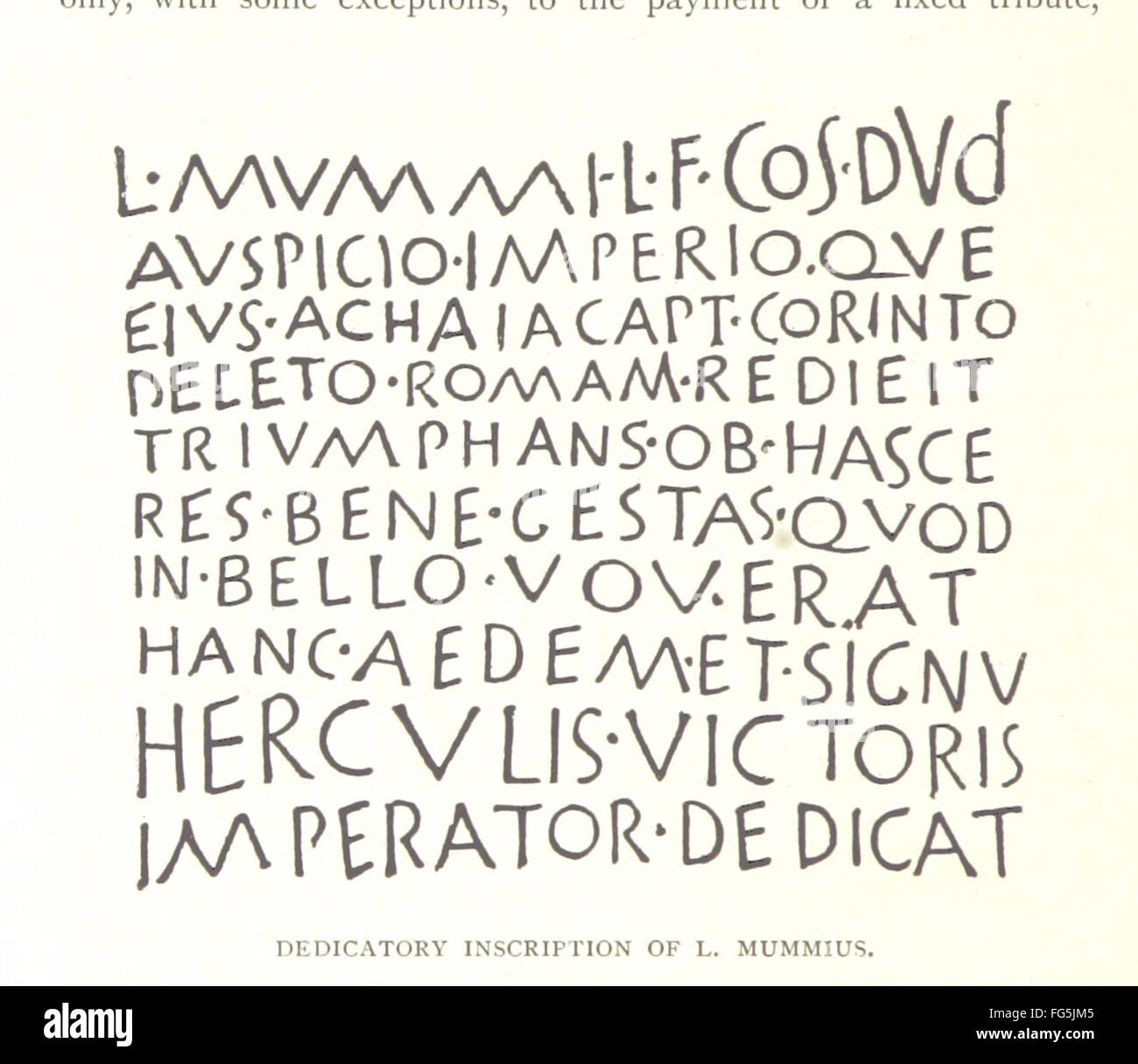 A page from 'A History of Rome to the Death of Caesar,' outlining the ...