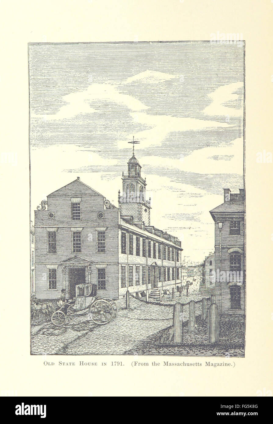 Old state house boston illustration hi-res stock photography and images ...