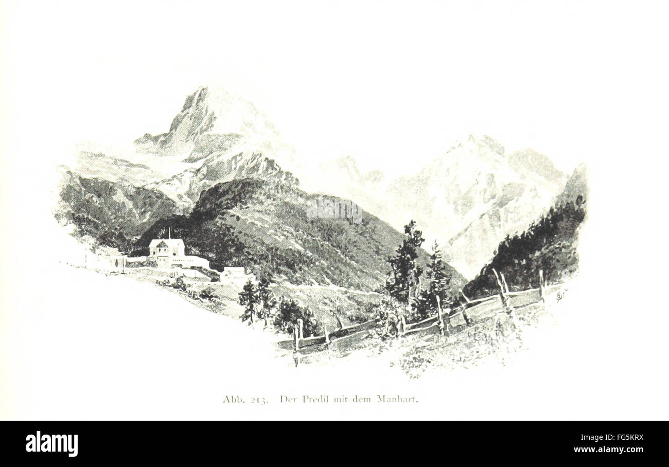 This German-language book is a travelogue about the Alps, featuring ...