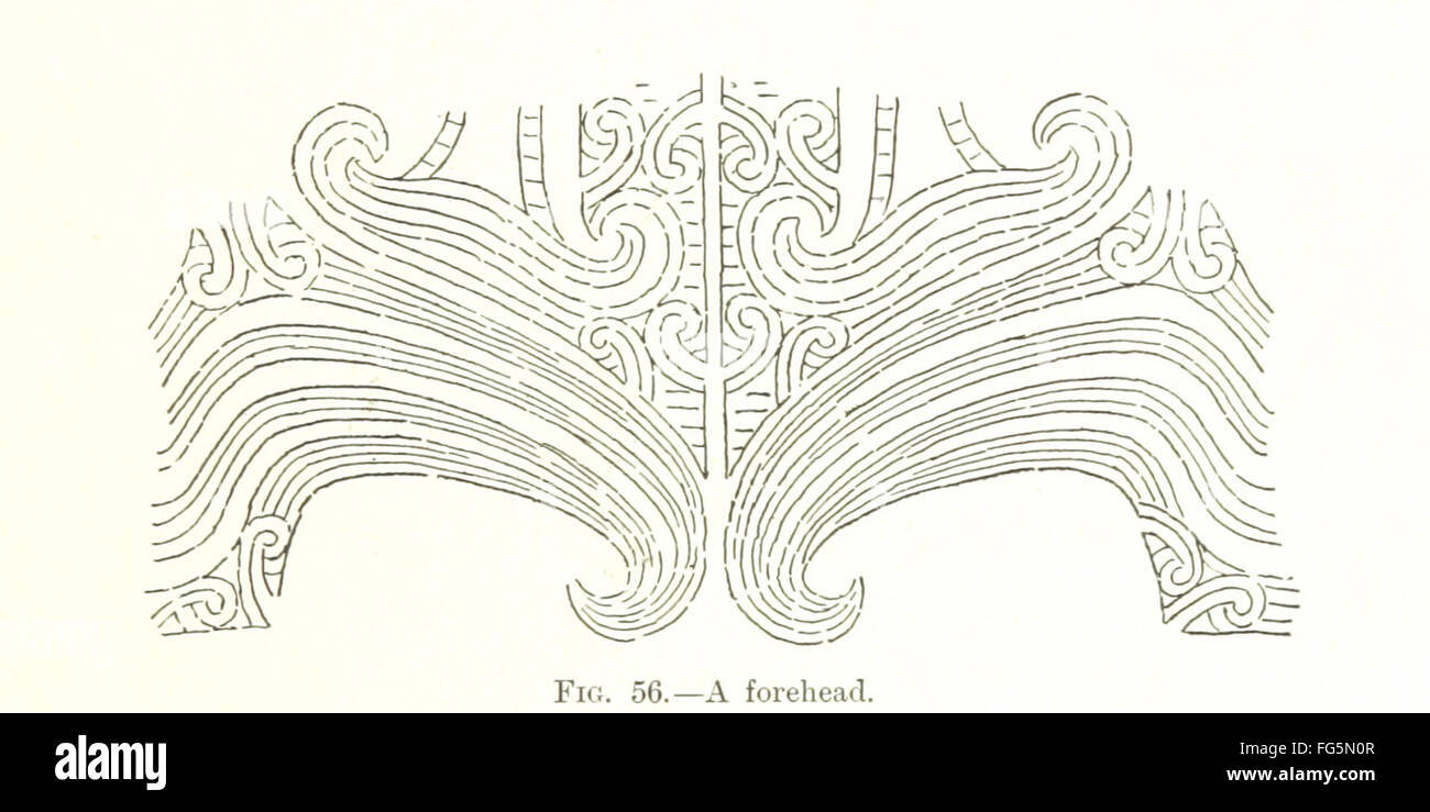 This vintage book explores the art of Maori tattooing, known as moko ...