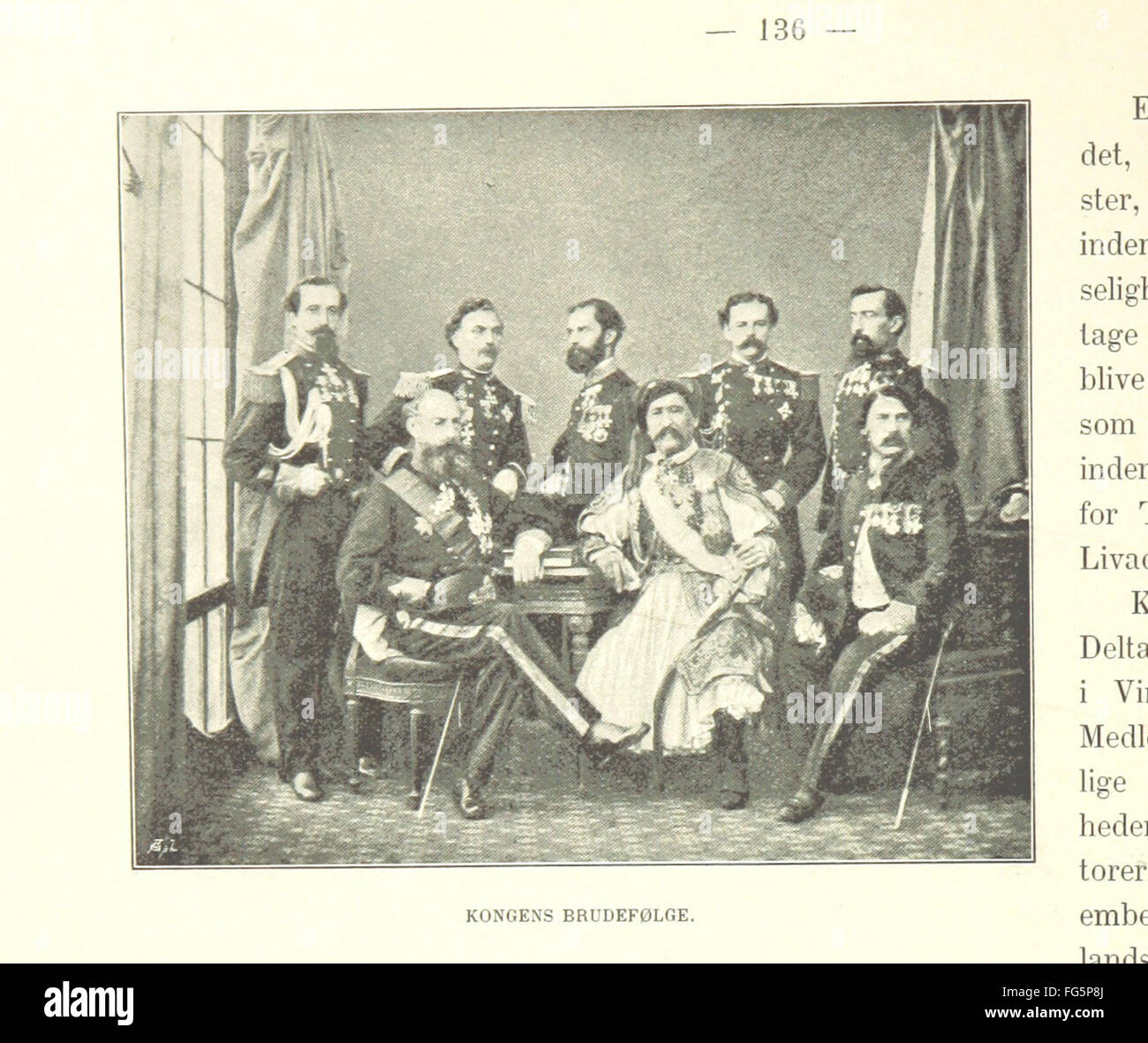 A vintage book about the Danish royal family and its genealogy, written ...