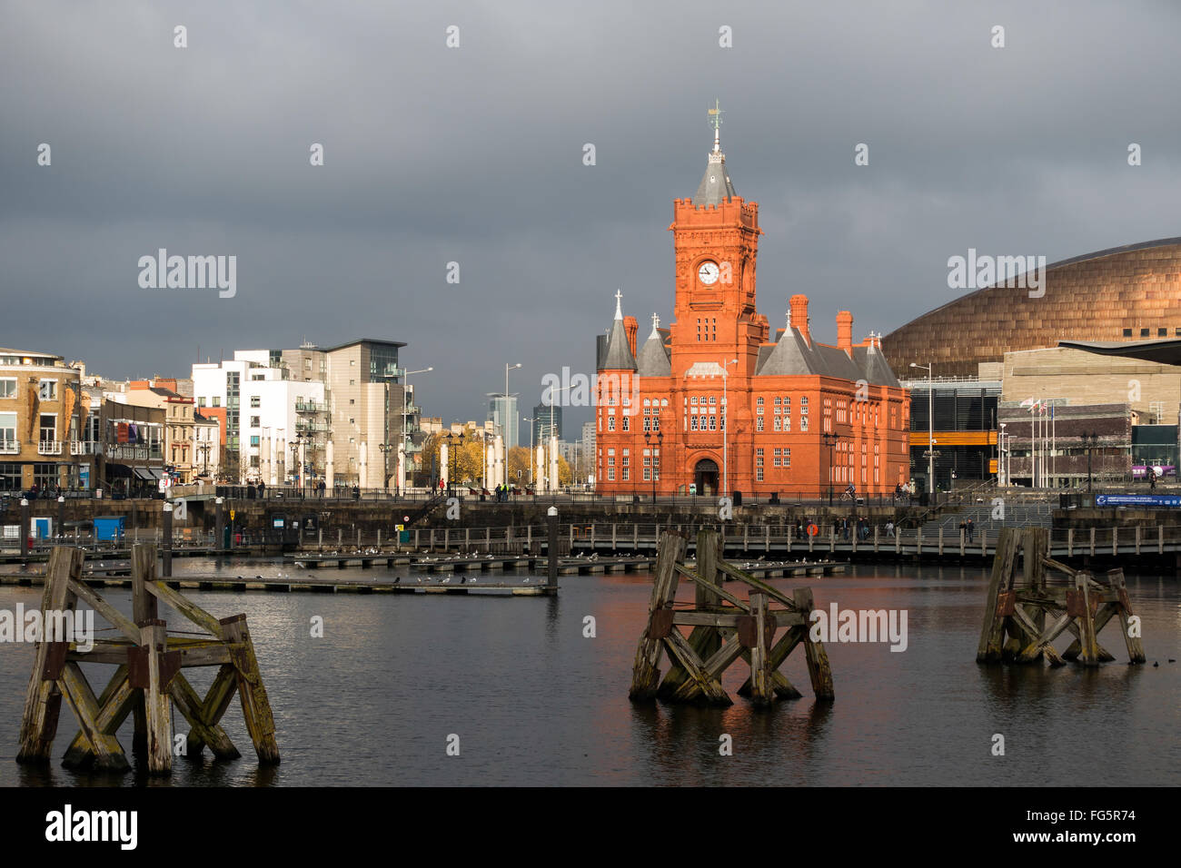 Pierhead and Millenium Centre buildings Cardiff Bay Stock Photo - Alamy