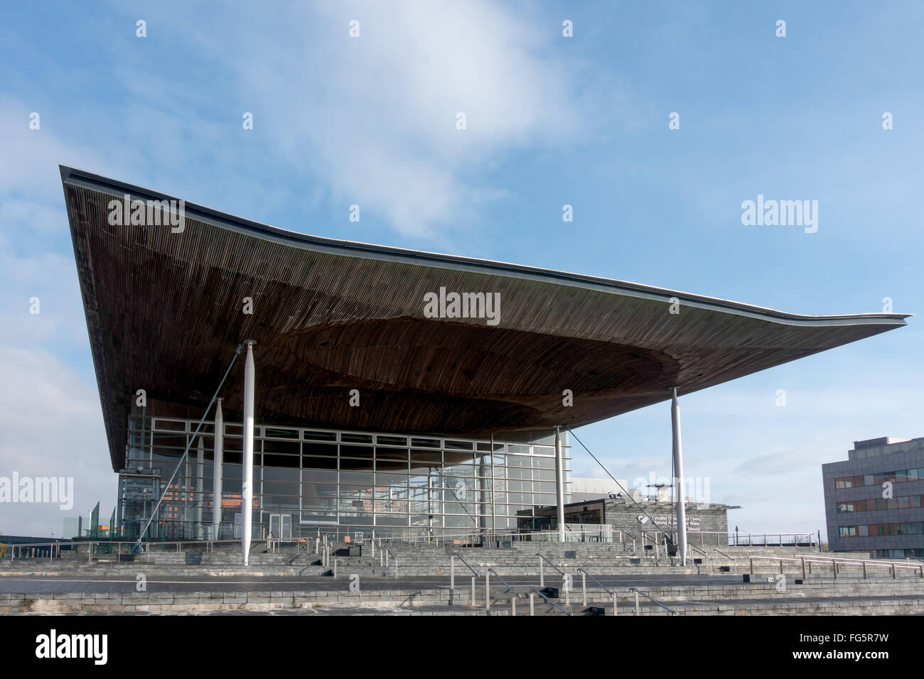 The Welsh Assembly building in Cardiff Stock Photo - Alamy