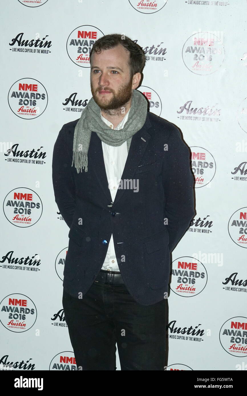 London, UK. 17th February, 2016. Chris Baio attends the NME Awards 2016 ...