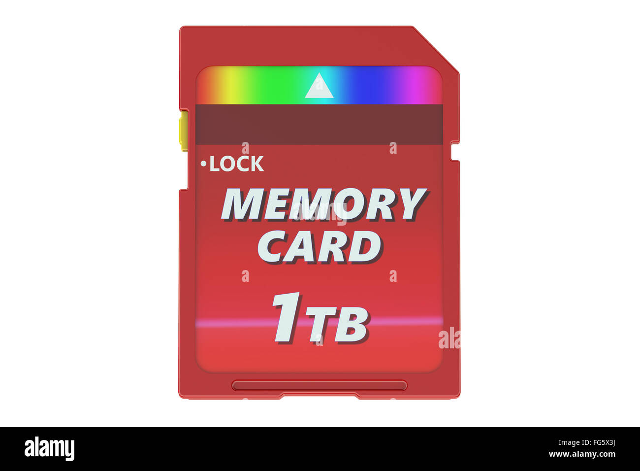 red memory card 1TB isolated on white background Stock Photo - Alamy
