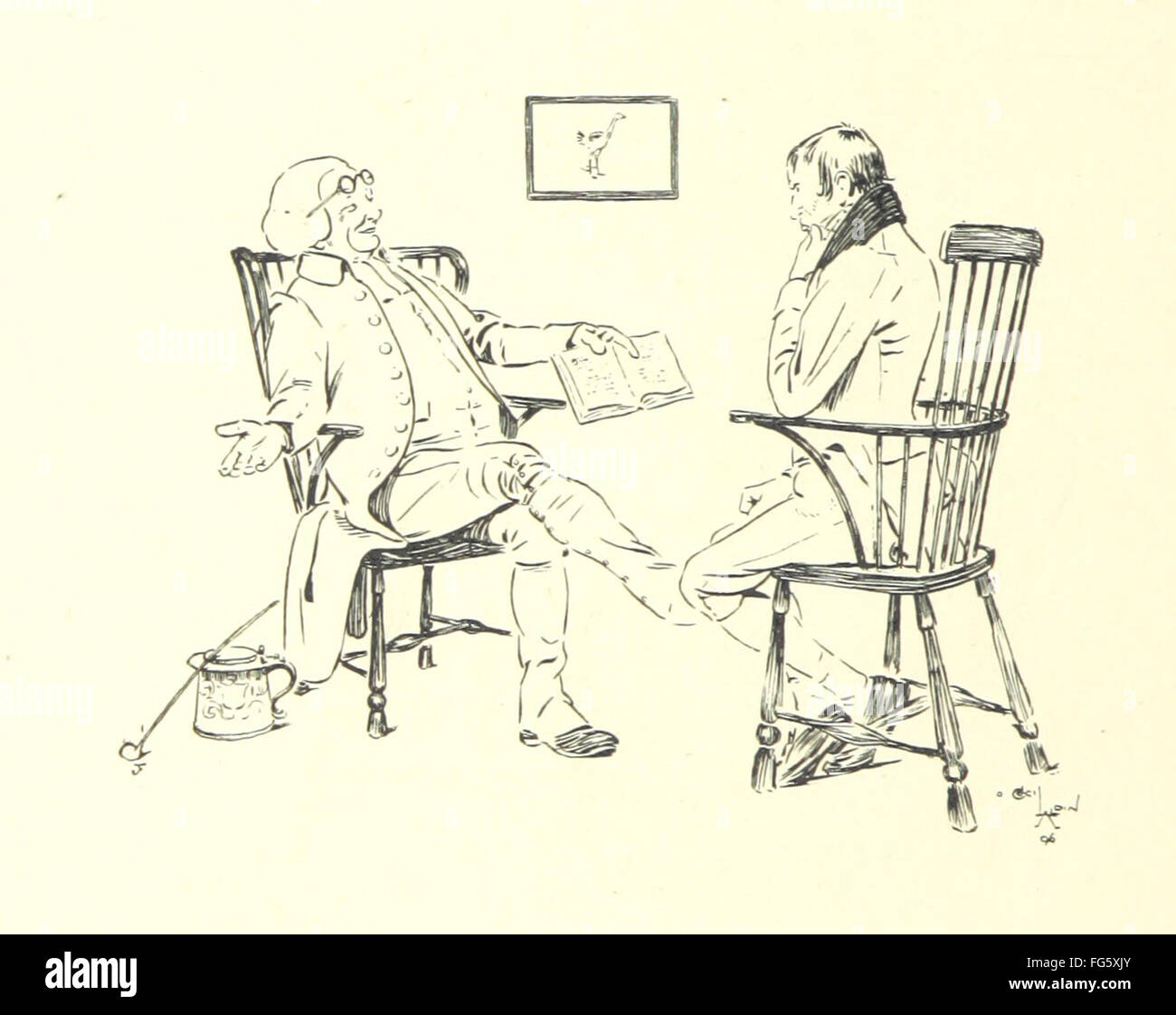 This illustrated work by C. Aldin presents a series of everyday ...