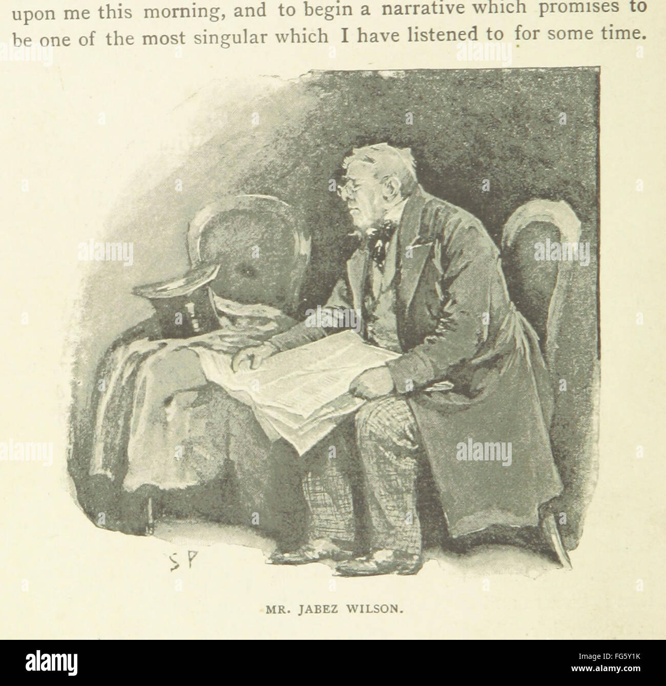 A page from 'The Adventures of Sherlock Holmes,' a famous detective ...