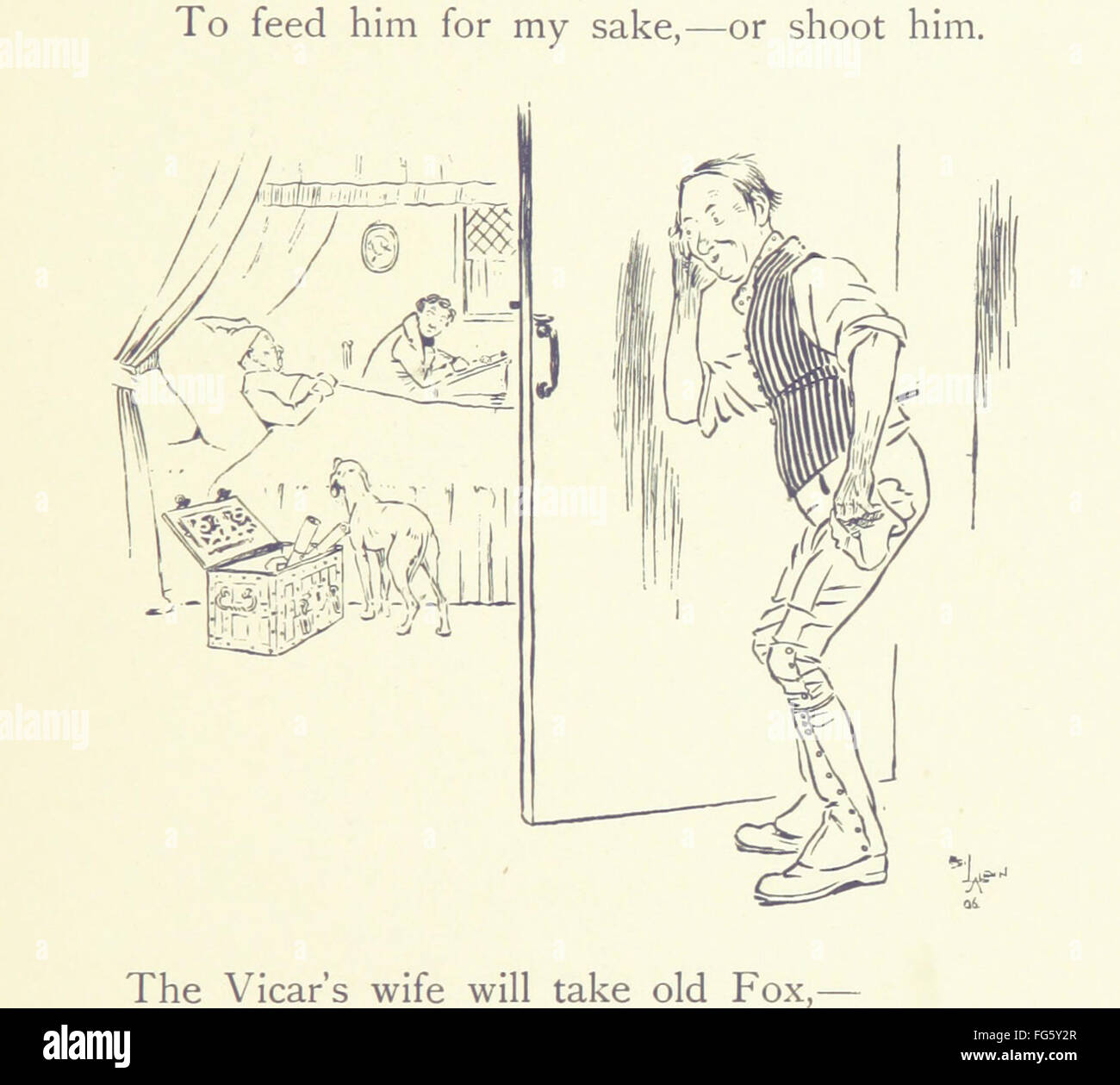 A collection of illustrations by C. Aldin, depicting everyday ...