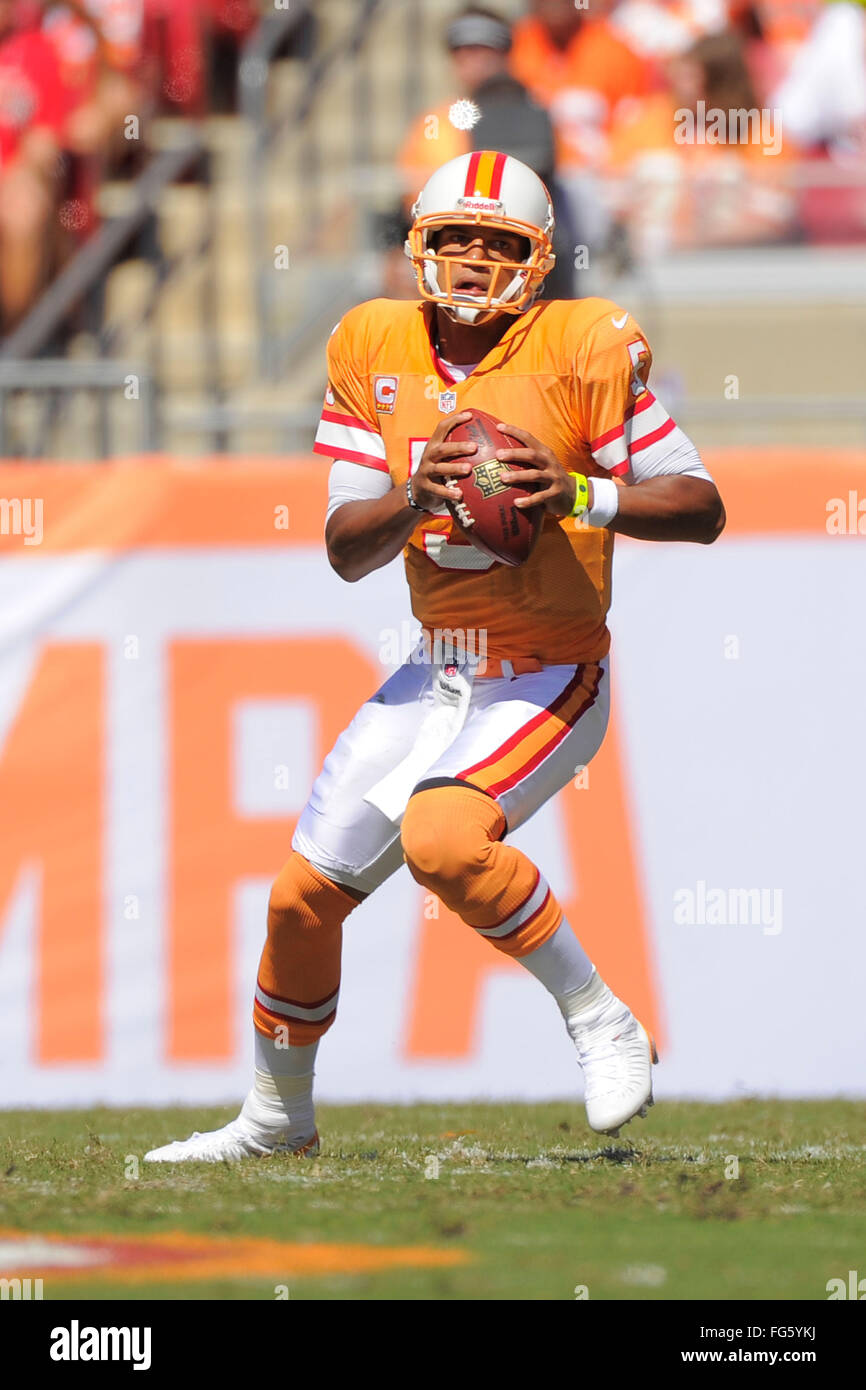 Tampa, FL, USA. 21st Oct, 2012. Tampa Bay Buccaneers quarterback Josh ...
